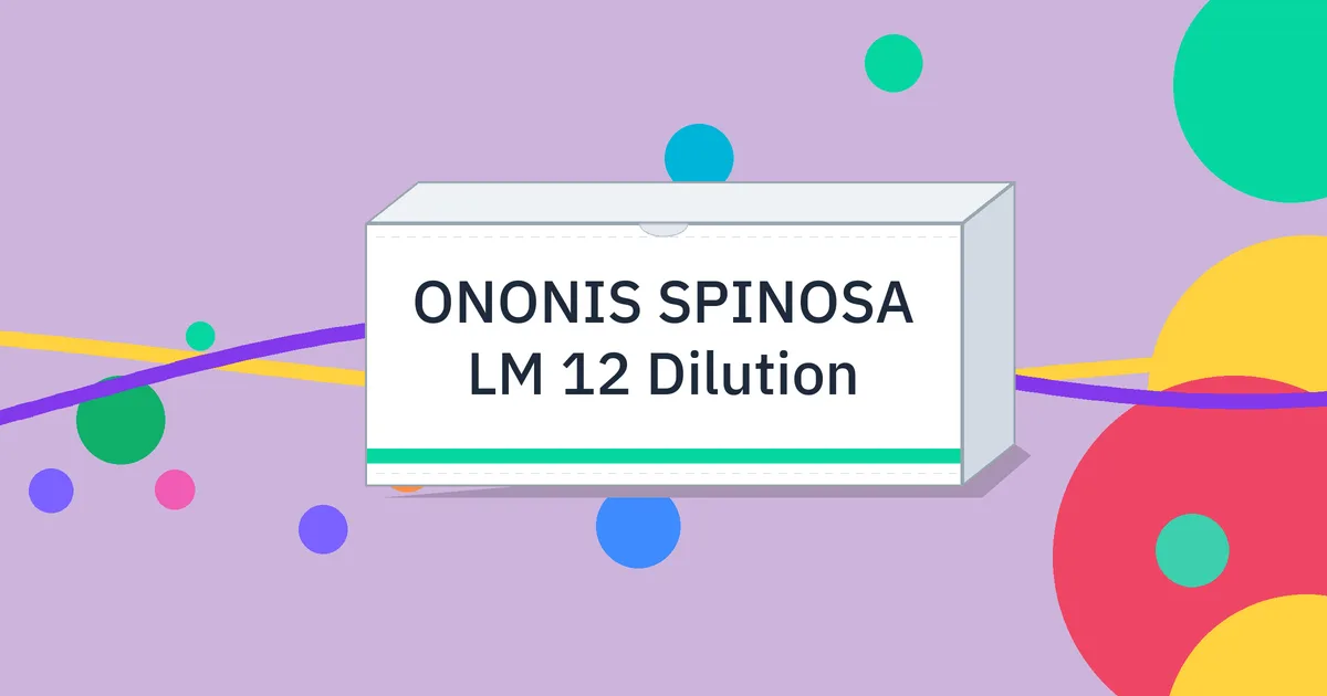 Symbolbild: Packung mit der Aufschrift ONONIS SPINOSA LM 12 Dilution (PZN 13625687) – Verfügbarkeit und Bezug in Apotheken in Frankfurt am Main