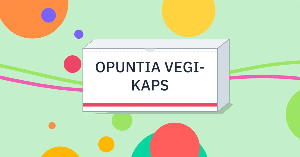 Symbolbild: Packung mit der Aufschrift OPUNTIA VEGI-KAPS (PZN 13746617) – Verfügbarkeit und Bezug in Apotheken in Frankfurt am Main