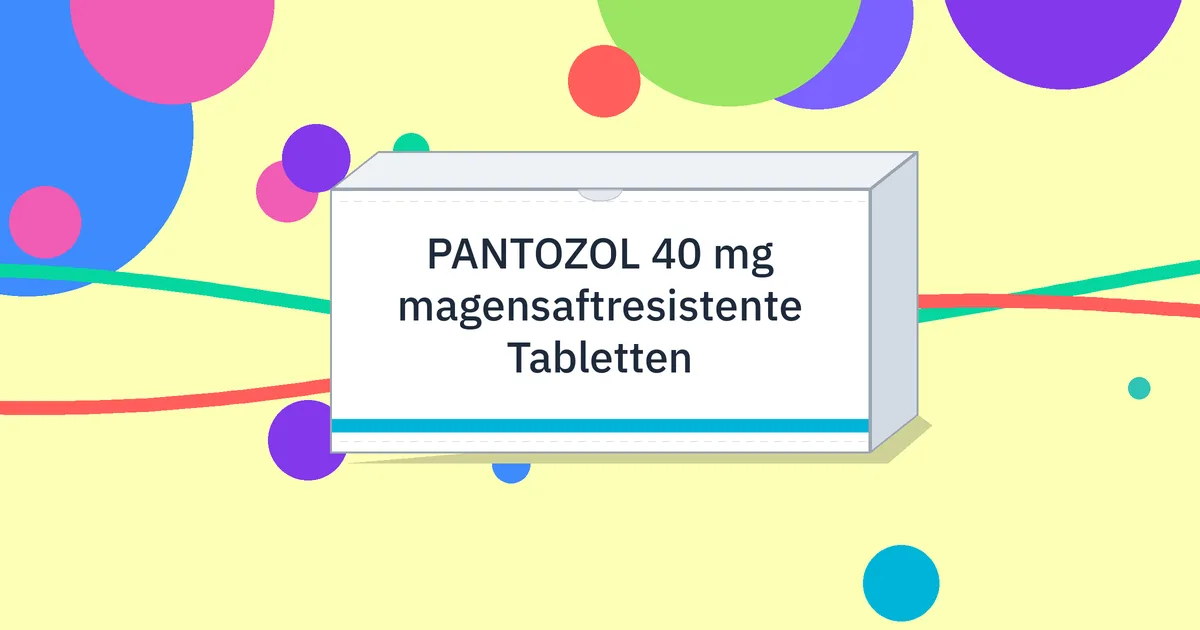 Symbolbild: Packung mit der Aufschrift PANTOZOL 40 mg magensaftresistente Tabletten (PZN 07265204) – Verfügbarkeit und Bezug in Apotheken in Frankfurt am Main