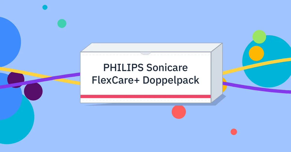 Symbolbild: Packung mit der Aufschrift PHILIPS Sonicare FlexCare+ Doppelpack (PZN 11380282) – Verfügbarkeit und Bezug in Apotheken in Frankfurt am Main
