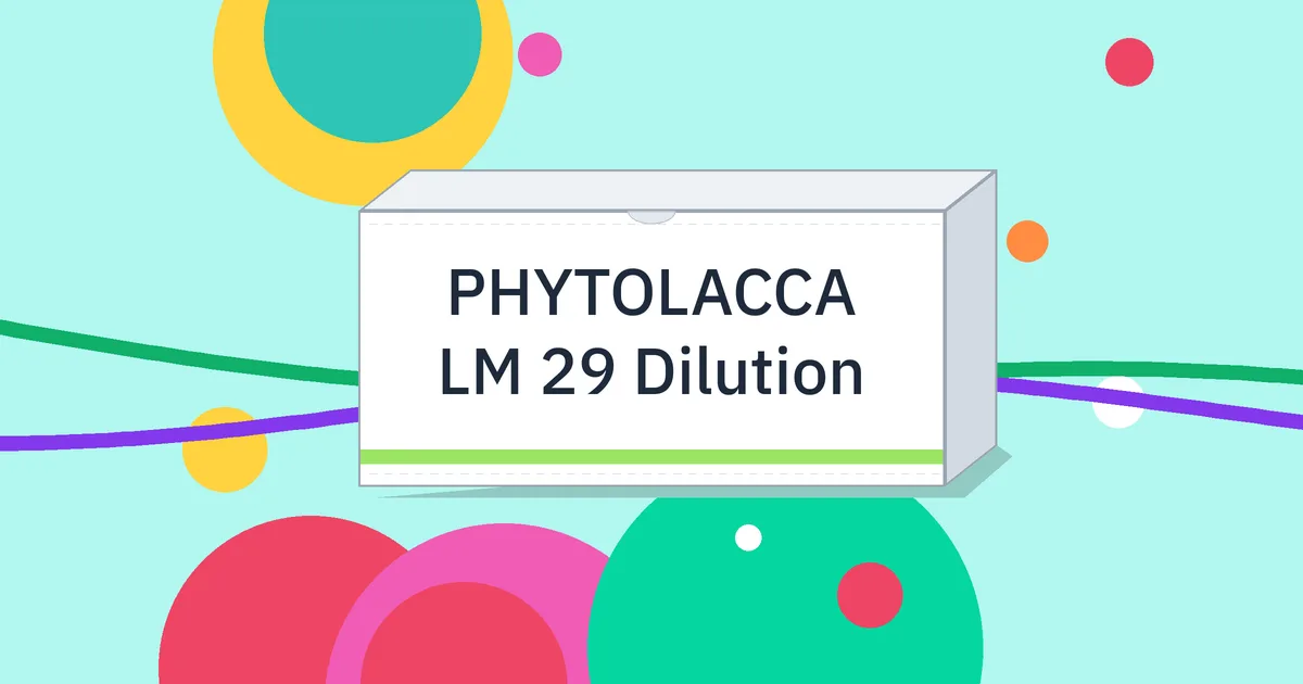 Symbolbild: Packung mit der Aufschrift PHYTOLACCA LM 29 Dilution (PZN 13036442) – Verfügbarkeit und Bezug in Apotheken in Frankfurt am Main