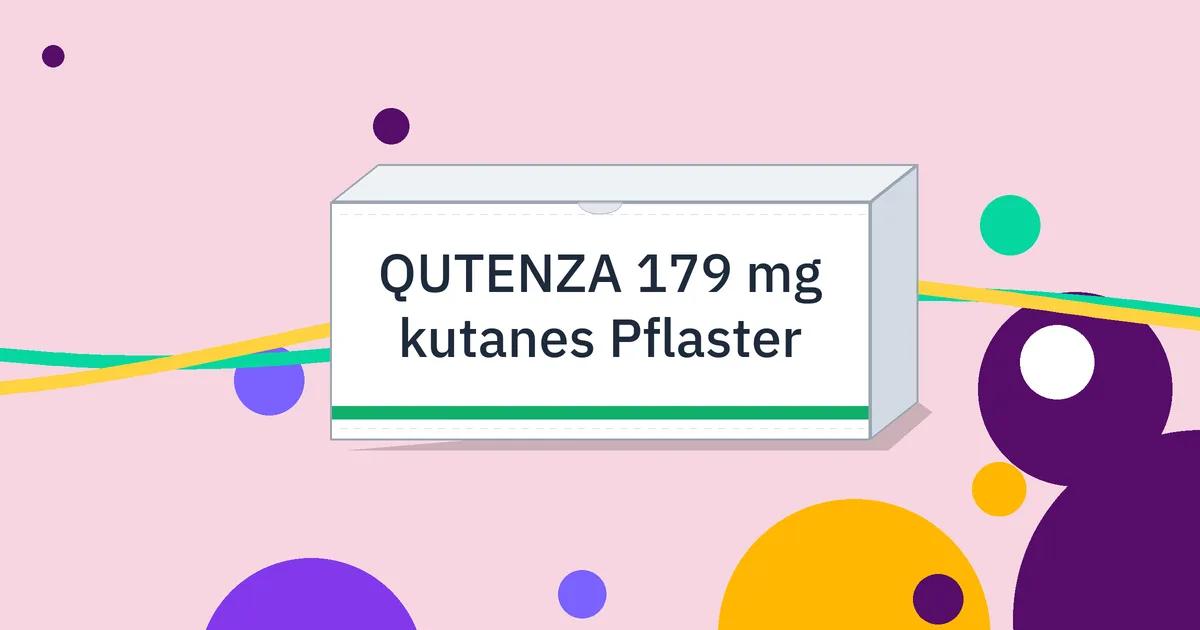 Symbolbild: Packung mit der Aufschrift QUTENZA 179 mg kutanes Pflaster (PZN 19621561) – Verfügbarkeit und Bezug in Apotheken in Frankfurt am Main