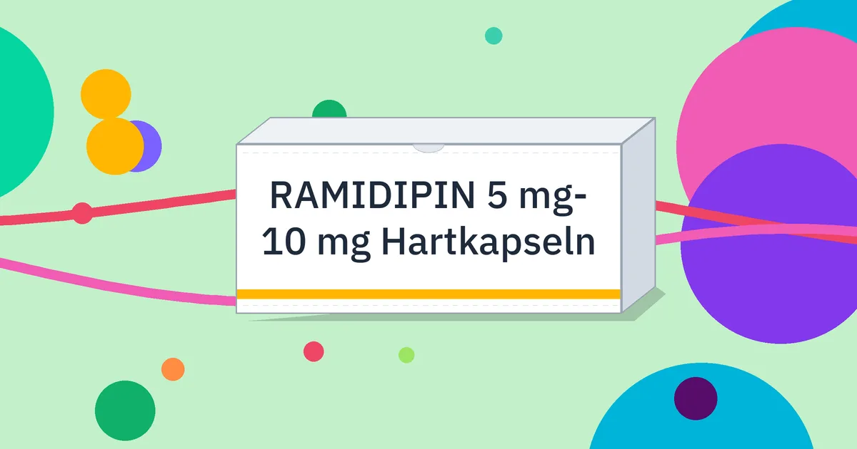 Symbolbild: Packung mit der Aufschrift RAMIDIPIN 5 mg-10 mg Hartkapseln (PZN 12520555) – Verfügbarkeit und Bezug in Apotheken in Frankfurt am Main