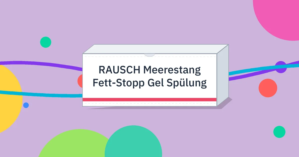 Symbolbild: Packung mit der Aufschrift RAUSCH Meerestang Fett-Stopp Gel Spülung (PZN 11046175) – Verfügbarkeit und Bezug in Apotheken in Frankfurt am Main