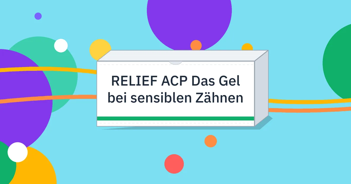 Symbolbild: Packung mit der Aufschrift RELIEF ACP Das Gel bei sensiblen Zähnen (PZN 10026880) – Verfügbarkeit und Bezug in Apotheken in Frankfurt am Main