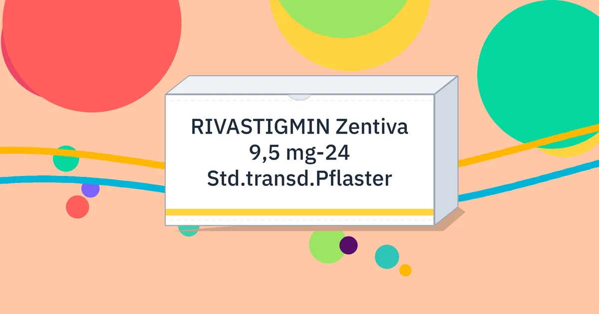 Symbolbild: Packung mit der Aufschrift RIVASTIGMIN Zentiva 9,5 mg-24 Std.transd.Pflaster (PZN 18850207) – Verfügbarkeit und Bezug in Apotheken in Frankfurt am Main