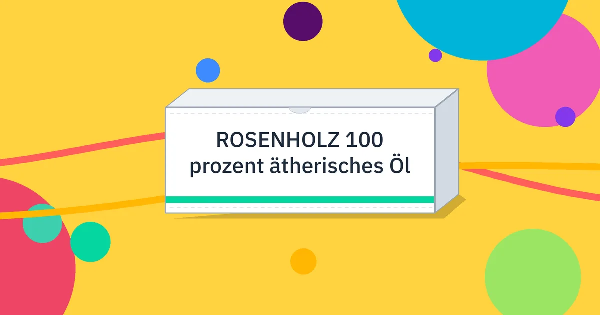 Symbolbild: Packung mit der Aufschrift ROSENHOLZ 100 prozent ätherisches Öl (PZN 07616833) – Verfügbarkeit und Bezug in Apotheken in Frankfurt am Main
