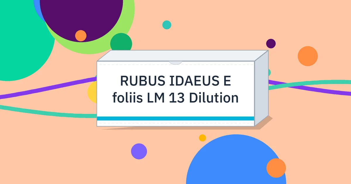 Symbolbild: Packung mit der Aufschrift RUBUS IDAEUS E foliis LM 13 Dilution (PZN 13681668) – Verfügbarkeit und Bezug in Apotheken in Frankfurt am Main