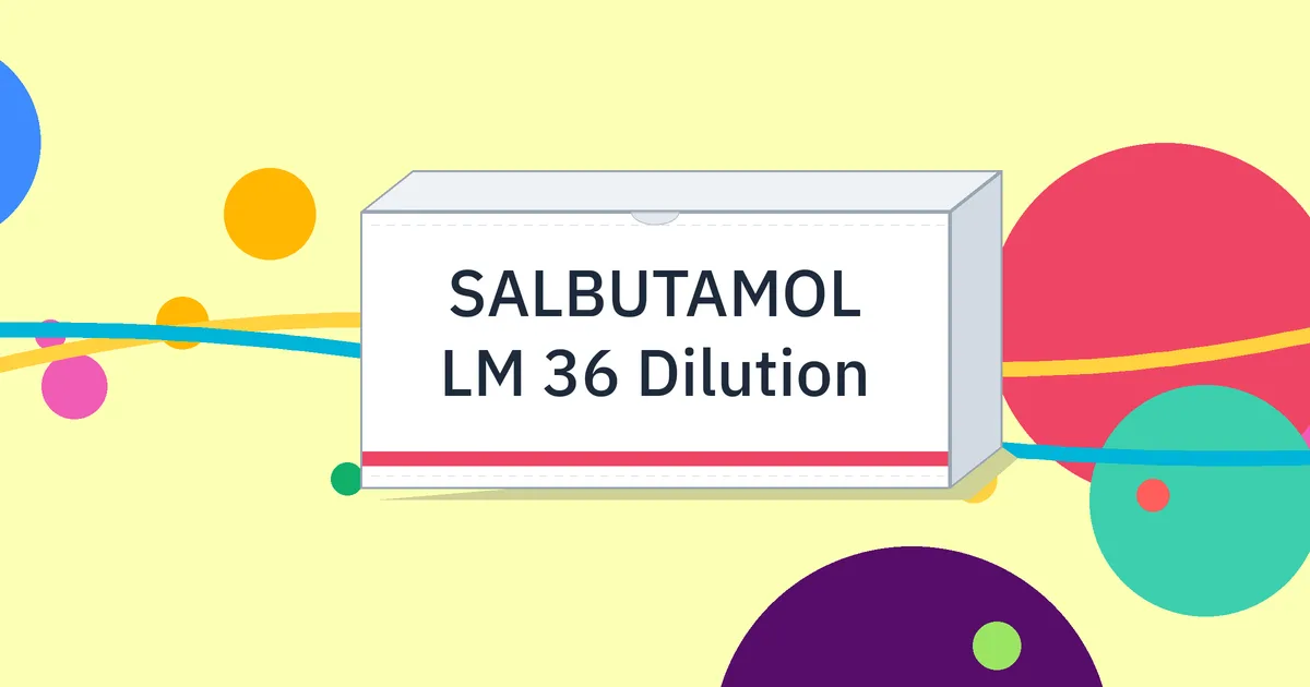 Symbolbild: Packung mit der Aufschrift SALBUTAMOL LM 36 Dilution (PZN 13177415) – Verfügbarkeit und Bezug in Apotheken in Frankfurt am Main
