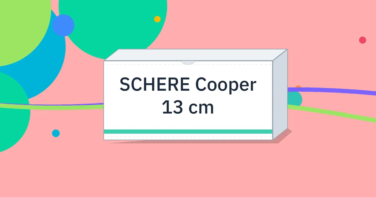 Symbolbild: Packung mit der Aufschrift SCHERE Cooper 13 cm (PZN 01735637) – Verfügbarkeit und Bezug in Apotheken in Frankfurt am Main