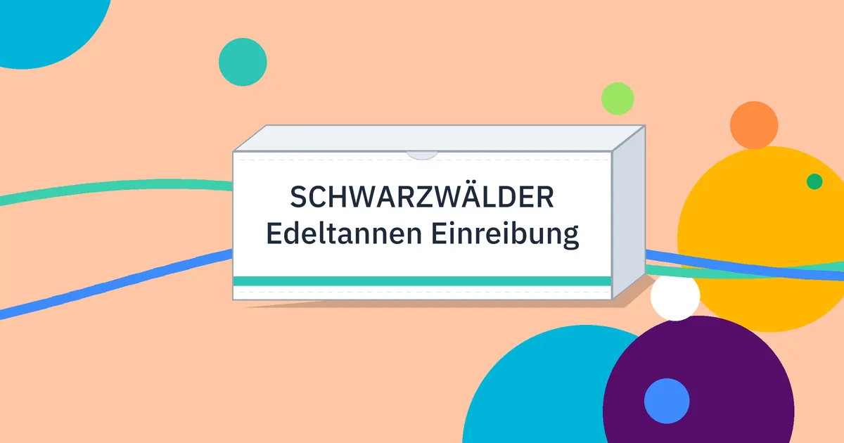 Symbolbild: Packung mit der Aufschrift SCHWARZWÄLDER Edeltannen Einreibung (PZN 03186040) – Verfügbarkeit und Bezug in Apotheken in Frankfurt am Main