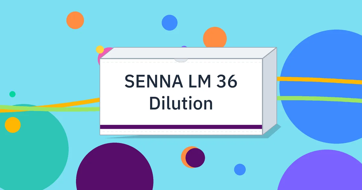 Symbolbild: Packung mit der Aufschrift SENNA LM 36 Dilution (PZN 13188270) – Verfügbarkeit und Bezug in Apotheken in Frankfurt am Main
