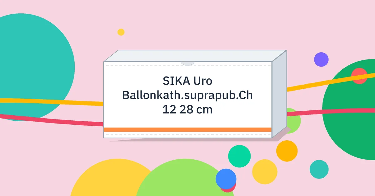 Symbolbild: Packung mit der Aufschrift SIKA Uro Ballonkath.suprapub.Ch 12 28 cm (PZN 03404873) – Verfügbarkeit und Bezug in Apotheken in Frankfurt am Main