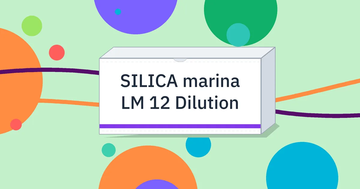 Symbolbild: Packung mit der Aufschrift SILICA marina LM 12 Dilution (PZN 13189737) – Verfügbarkeit und Bezug in Apotheken in Frankfurt am Main