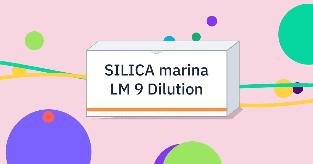 Symbolbild: Packung mit der Aufschrift SILICA marina LM 9 Dilution (PZN 13189708) – Verfügbarkeit und Bezug in Apotheken in Frankfurt am Main