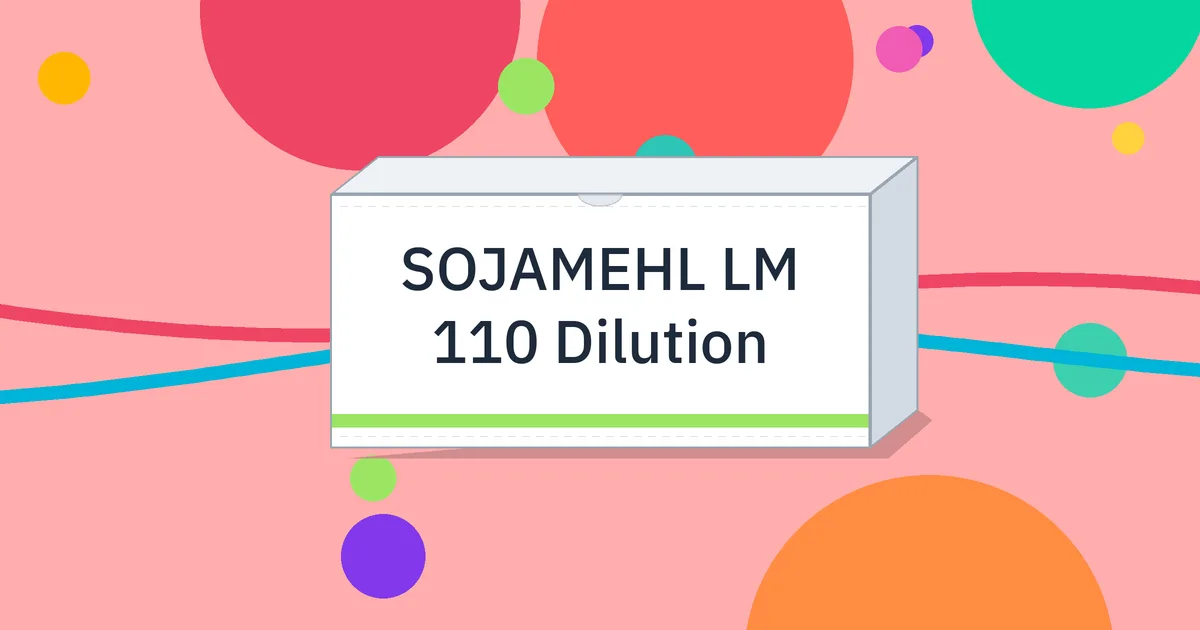 Symbolbild: Packung mit der Aufschrift SOJAMEHL LM 110 Dilution (PZN 13681467) – Verfügbarkeit und Bezug in Apotheken in Frankfurt am Main
