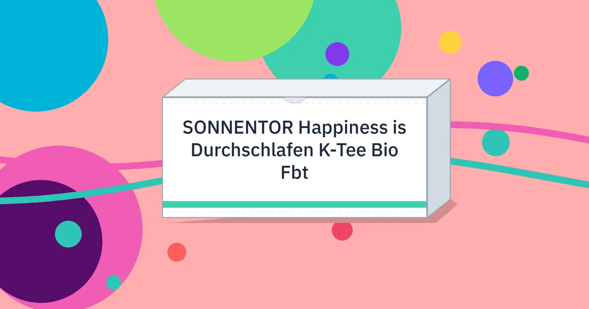 Symbolbild: Packung mit der Aufschrift SONNENTOR Happiness is Durchschlafen K-Tee Bio Fbt (PZN 18902499) – Verfügbarkeit und Bezug in Apotheken in Frankfurt am Main