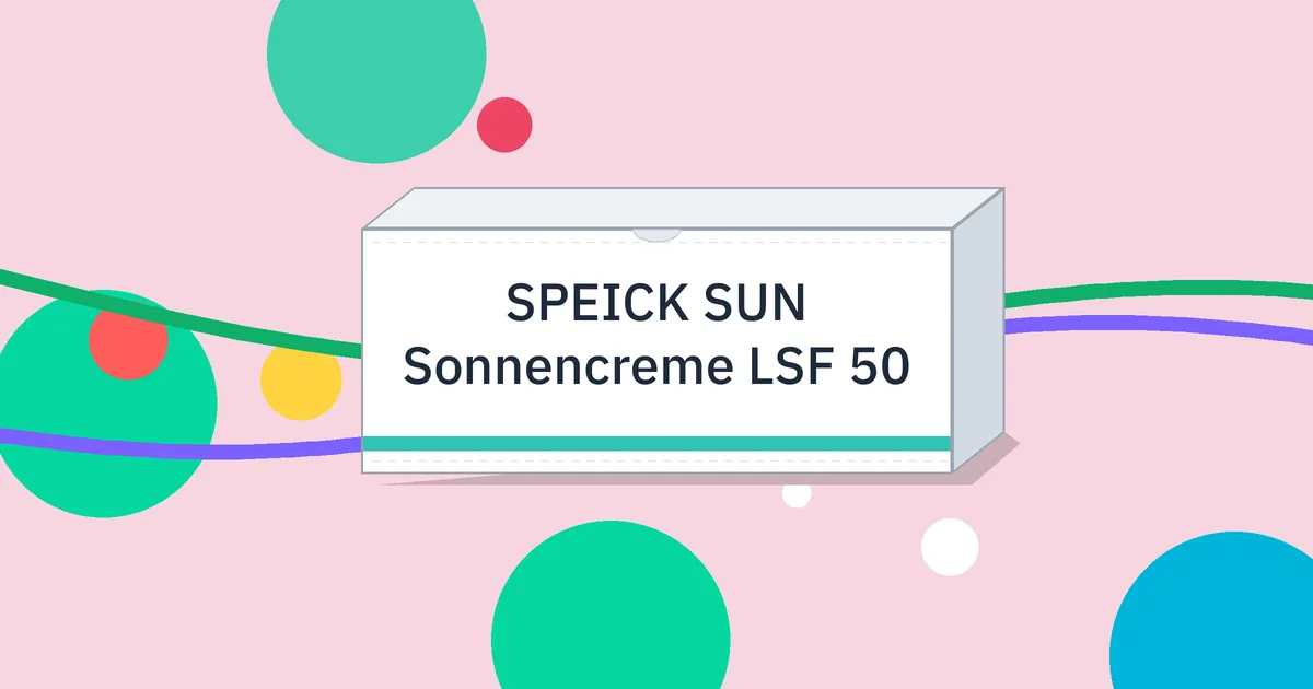 Symbolbild: Packung mit der Aufschrift SPEICK SUN Sonnencreme LSF 50 (PZN 19810049) – Verfügbarkeit und Bezug in Apotheken in Frankfurt am Main