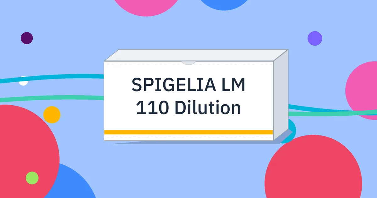Symbolbild: Packung mit der Aufschrift SPIGELIA LM 110 Dilution (PZN 13195413) – Verfügbarkeit und Bezug in Apotheken in Frankfurt am Main