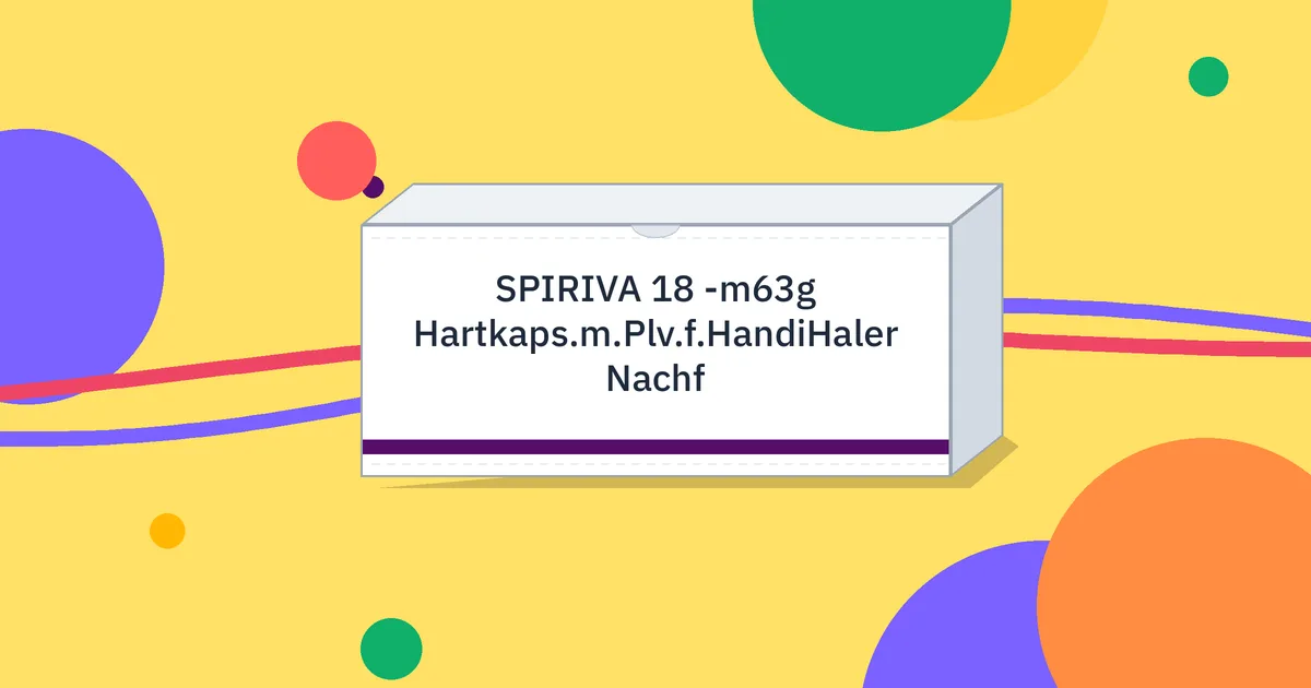 Symbolbild: Packung mit der Aufschrift SPIRIVA 18 -m63g Hartkaps.m.Plv.f.HandiHaler Nachf (PZN 10545427) – Verfügbarkeit und Bezug in Apotheken in Frankfurt am Main