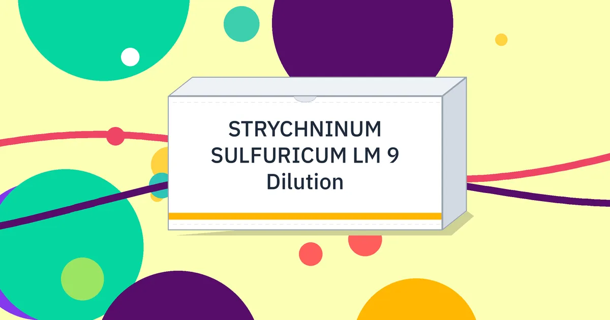Symbolbild: Packung mit der Aufschrift STRYCHNINUM SULFURICUM LM 9 Dilution (PZN 13208067) – Verfügbarkeit und Bezug in Apotheken in Frankfurt am Main