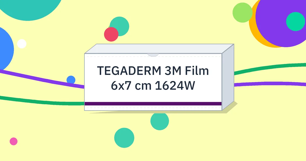 Symbolbild: Packung mit der Aufschrift TEGADERM 3M Film 6x7 cm 1624W (PZN 13351882) – Verfügbarkeit und Bezug in Apotheken in Frankfurt am Main