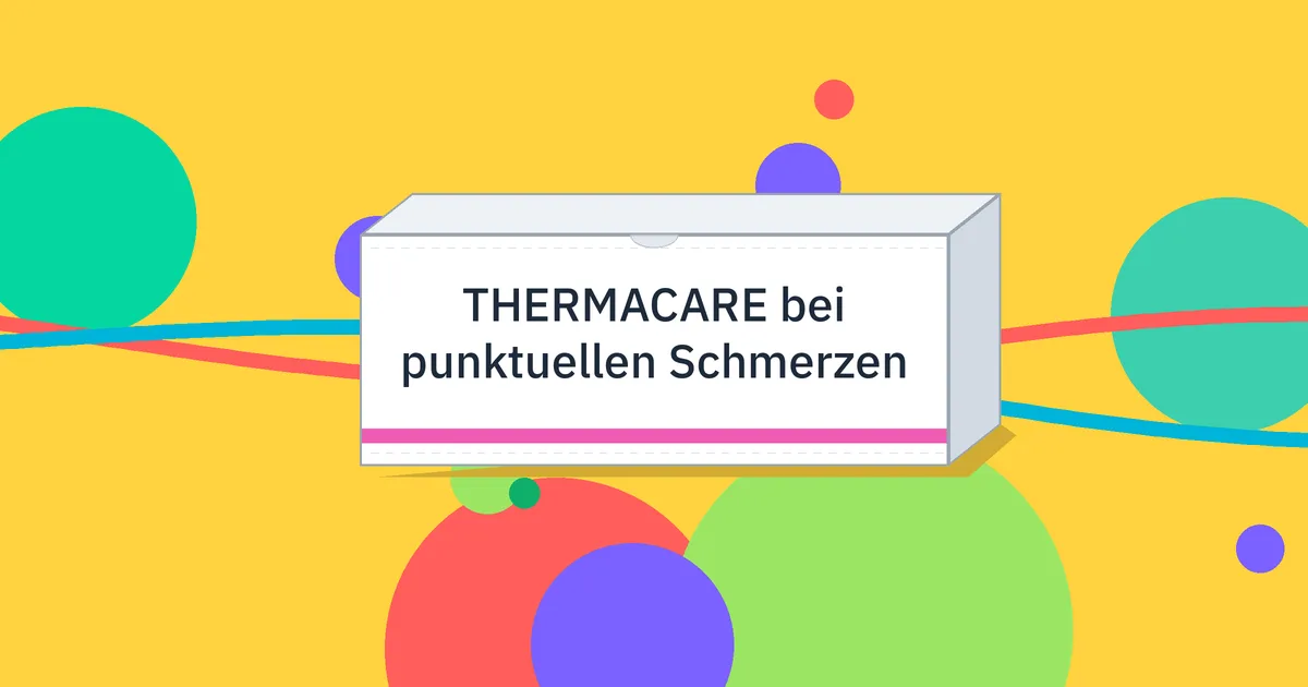 Symbolbild: Packung mit der Aufschrift THERMACARE bei punktuellen Schmerzen (PZN 18439943) – Verfügbarkeit und Bezug in Apotheken in Frankfurt am Main