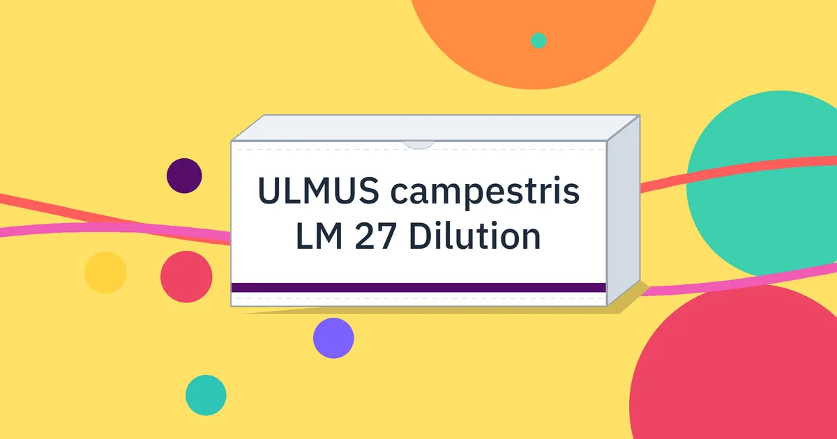 Symbolbild: Packung mit der Aufschrift ULMUS campestris LM 27 Dilution (PZN 13255500) – Verfügbarkeit und Bezug in Apotheken in Frankfurt am Main