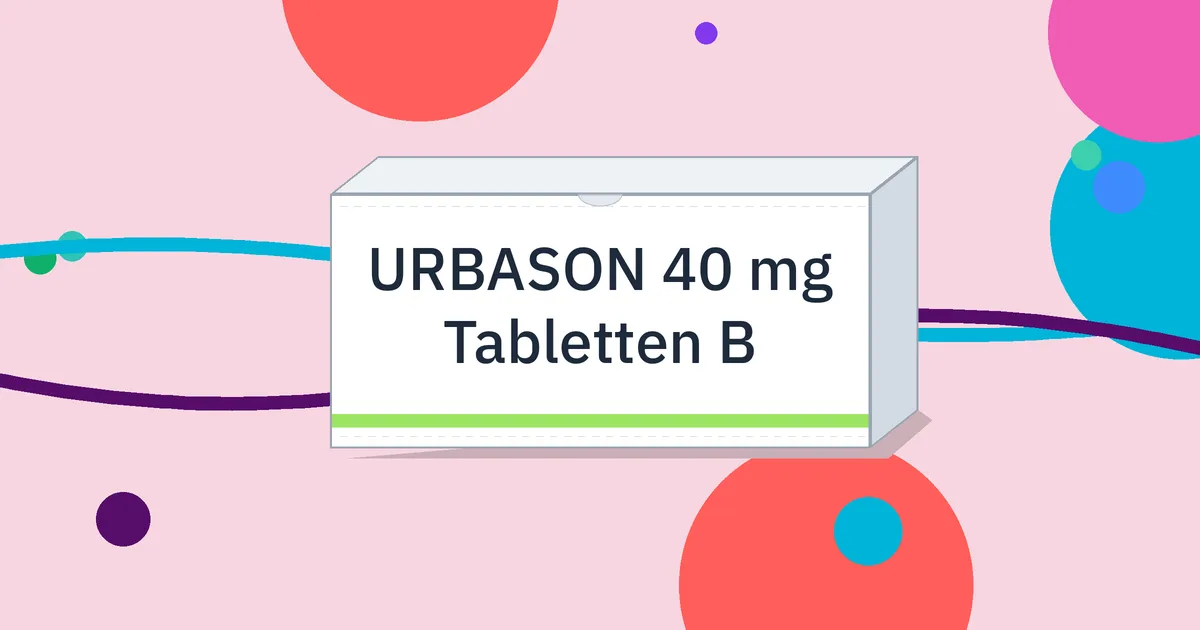 Symbolbild: Packung mit der Aufschrift URBASON 40 mg Tabletten B (PZN 03513220) – Verfügbarkeit und Bezug in Apotheken in Frankfurt am Main