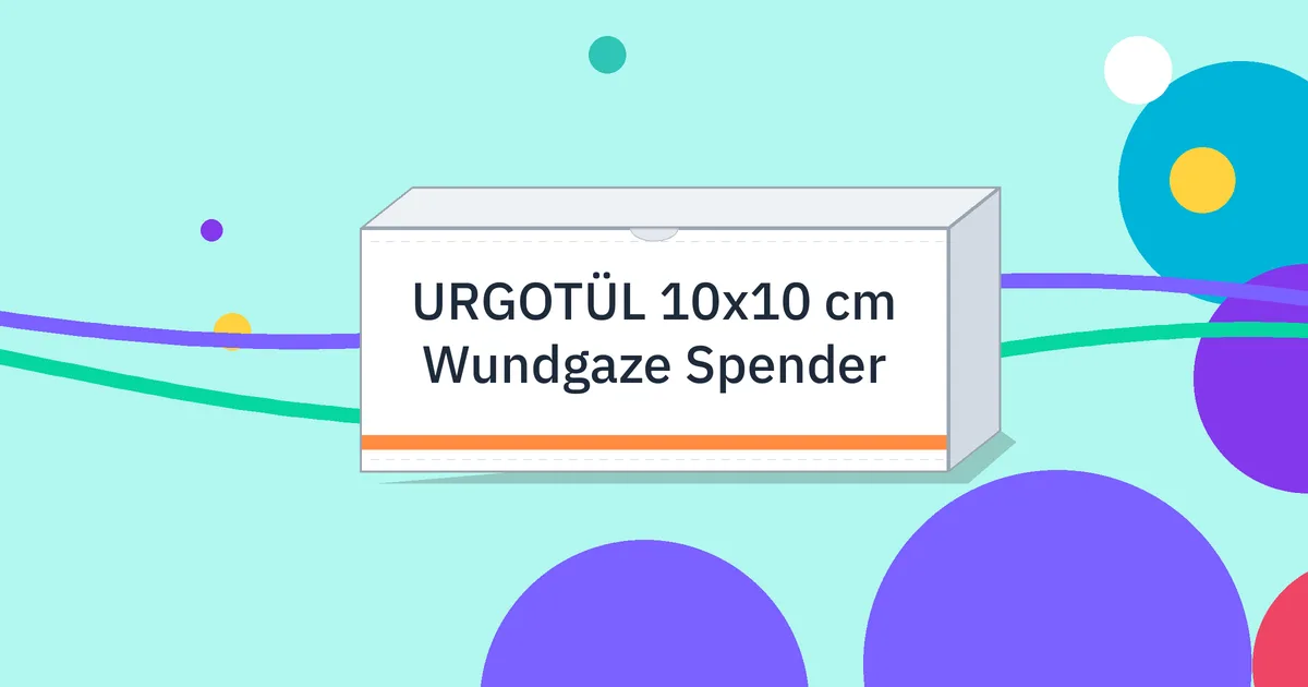 Symbolbild: Packung mit der Aufschrift URGOTÜL 10x10 cm Wundgaze Spender (PZN 01161277) – Verfügbarkeit und Bezug in Apotheken in Frankfurt am Main