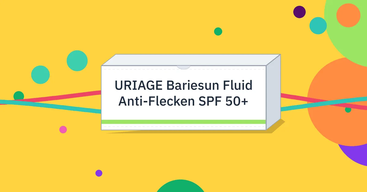 Symbolbild: Packung mit der Aufschrift URIAGE Bariesun Fluid Anti-Flecken SPF 50+ (PZN 19401612) – Verfügbarkeit und Bezug in Apotheken in Frankfurt am Main