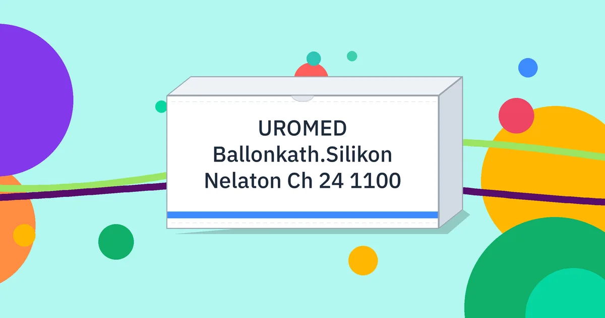 Symbolbild: Packung mit der Aufschrift UROMED Ballonkath.Silikon Nelaton Ch 24 1100 (PZN 03280721) – Verfügbarkeit und Bezug in Apotheken in Frankfurt am Main