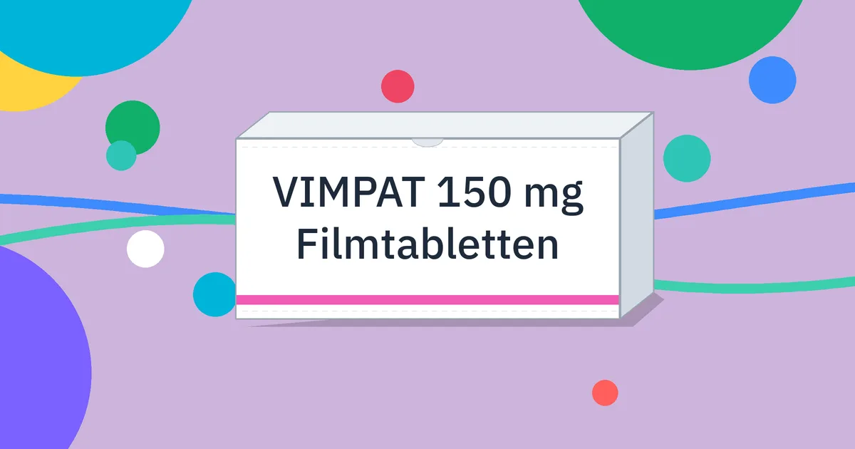 Symbolbild: Packung mit der Aufschrift VIMPAT 150 mg Filmtabletten (PZN 06568753) – Verfügbarkeit und Bezug in Apotheken in Frankfurt am Main