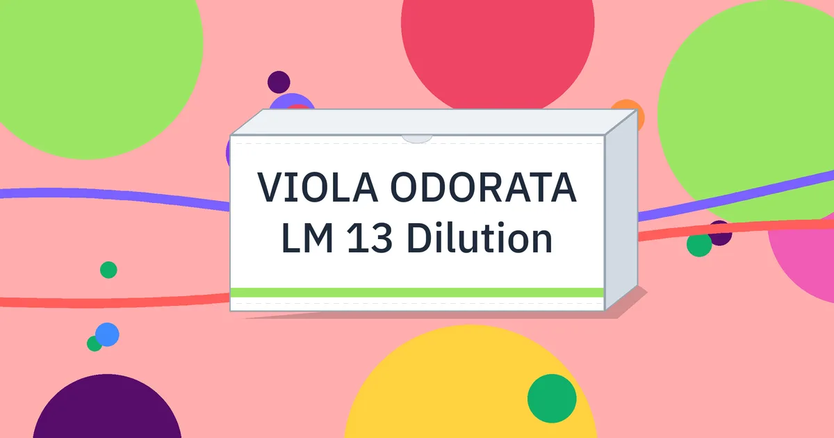 Symbolbild: Packung mit der Aufschrift VIOLA ODORATA LM 13 Dilution (PZN 13275359) – Verfügbarkeit und Bezug in Apotheken in Frankfurt am Main