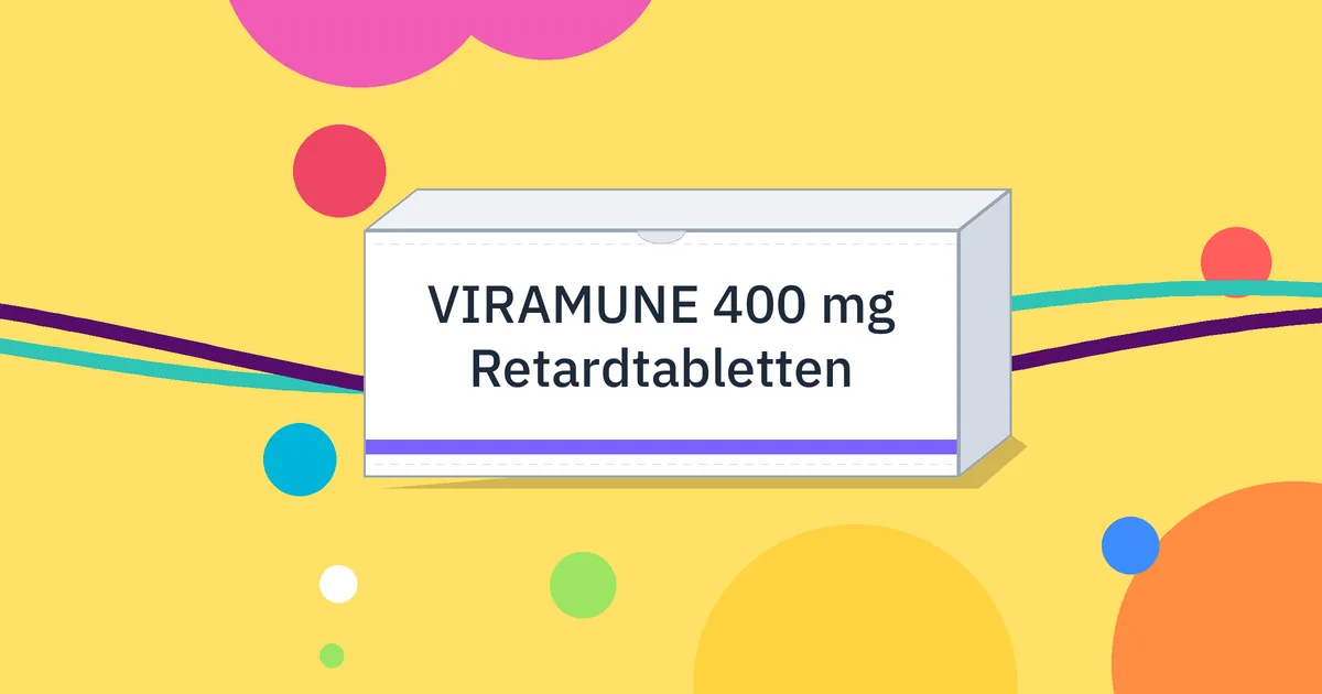 Symbolbild: Packung mit der Aufschrift VIRAMUNE 400 mg Retardtabletten (PZN 09652052) – Verfügbarkeit und Bezug in Apotheken in Frankfurt am Main
