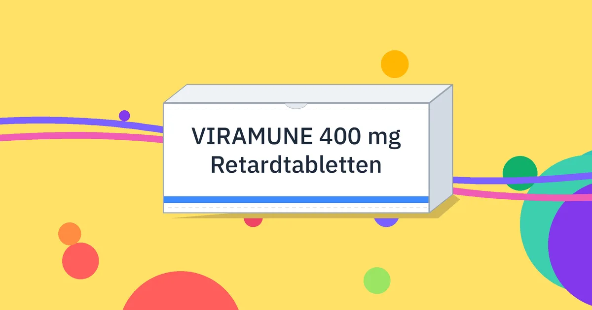 Symbolbild: Packung mit der Aufschrift VIRAMUNE 400 mg Retardtabletten (PZN 11695815) – Verfügbarkeit und Bezug in Apotheken in Frankfurt am Main