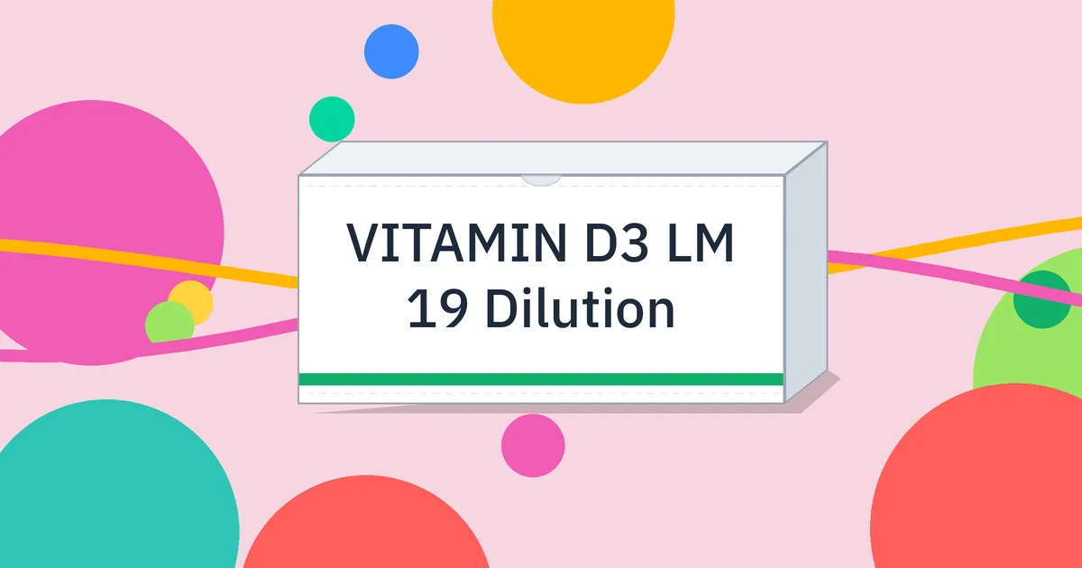 Symbolbild: Packung mit der Aufschrift VITAMIN D3 LM 19 Dilution (PZN 13278895) – Verfügbarkeit und Bezug in Apotheken in Frankfurt am Main