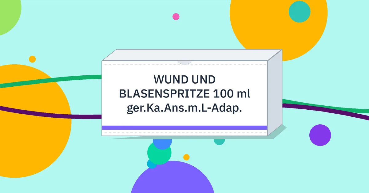 Symbolbild: Packung mit der Aufschrift WUND UND BLASENSPRITZE 100 ml ger.Ka.Ans.m.L-Adap. (PZN 12387582) – Verfügbarkeit und Bezug in Apotheken in Frankfurt am Main