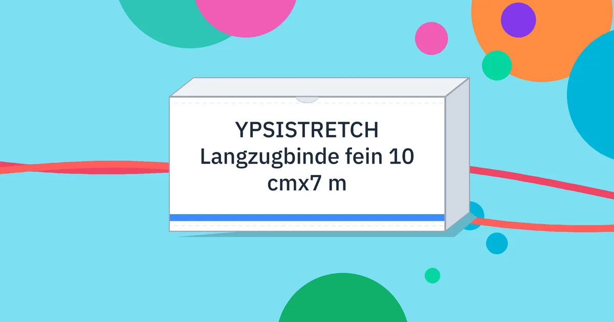 Symbolbild: Packung mit der Aufschrift YPSISTRETCH Langzugbinde fein 10 cmx7 m (PZN 12603956) – Verfügbarkeit und Bezug in Apotheken in Frankfurt am Main