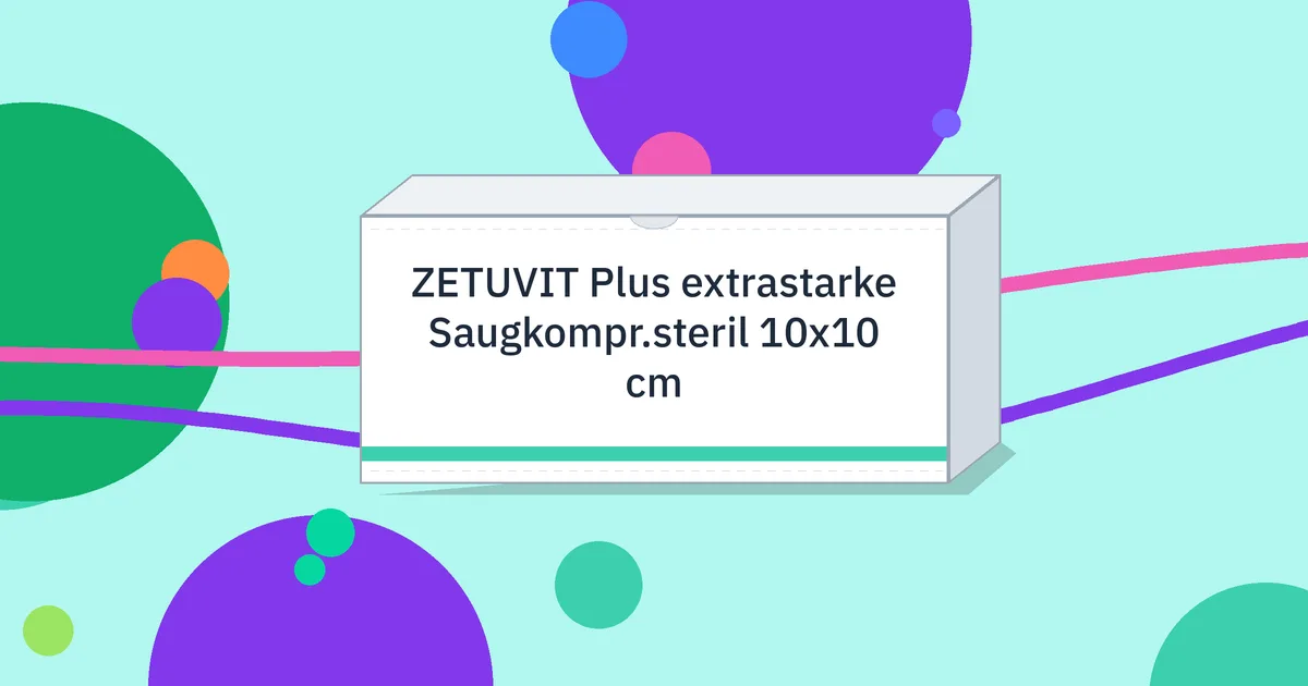 Symbolbild: Packung mit der Aufschrift ZETUVIT Plus extrastarke Saugkompr.steril 10x10 cm (PZN 16487530) – Verfügbarkeit und Bezug in Apotheken in Frankfurt am Main