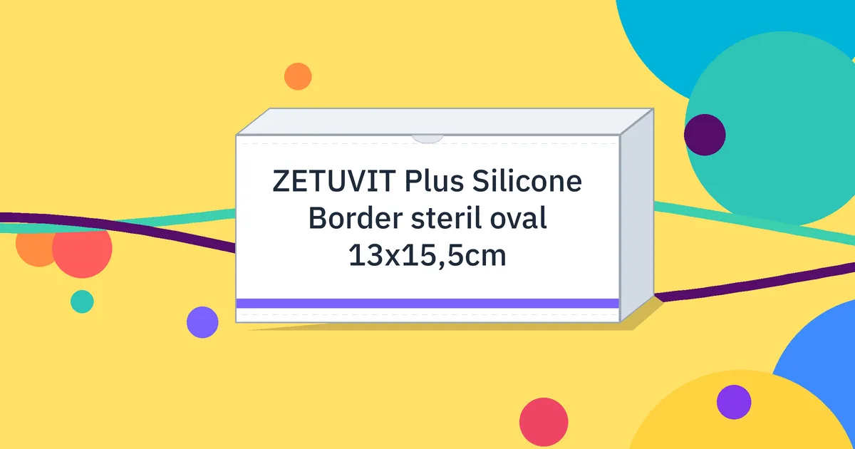 Symbolbild: Packung mit der Aufschrift ZETUVIT Plus Silicone Border steril oval 13x15,5cm (PZN 20120479) – Verfügbarkeit und Bezug in Apotheken in Frankfurt am Main