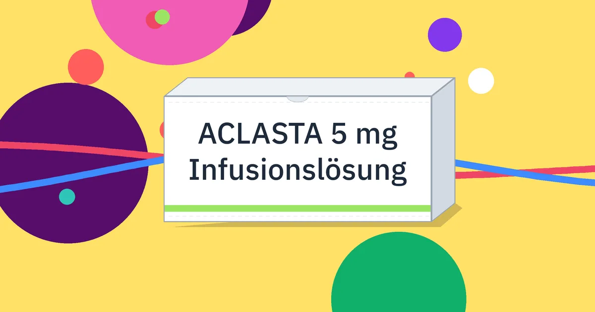 Symbolbild: Packung mit der Aufschrift ACLASTA 5 mg Infusionslösung (PZN 04392020) – Verfügbarkeit und Bezug in Apotheken in Frankfurt am Main