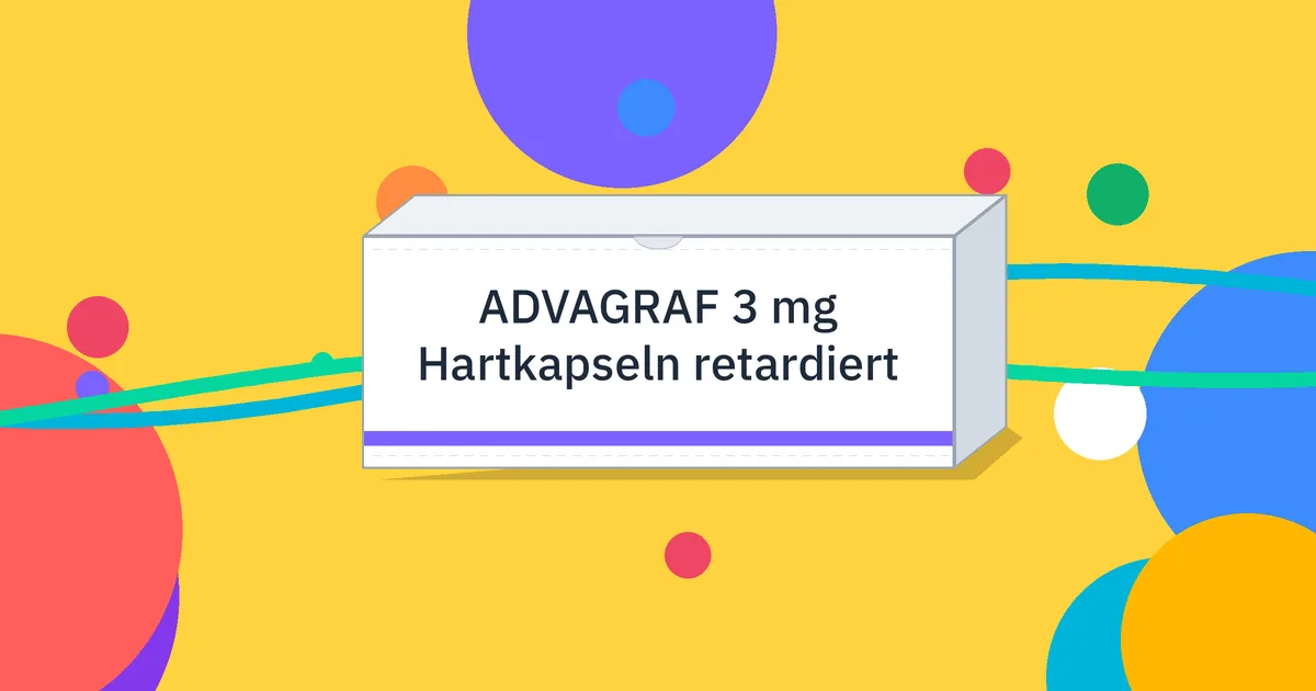 Symbolbild: Packung mit der Aufschrift ADVAGRAF 3 mg Hartkapseln retardiert (PZN 05499381) – Verfügbarkeit und Bezug in Apotheken in Frankfurt am Main