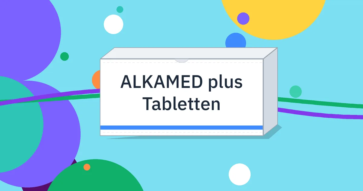 Symbolbild: Packung mit der Aufschrift ALKAMED plus Tabletten (PZN 09089510) – Verfügbarkeit und Bezug in Apotheken in Frankfurt am Main