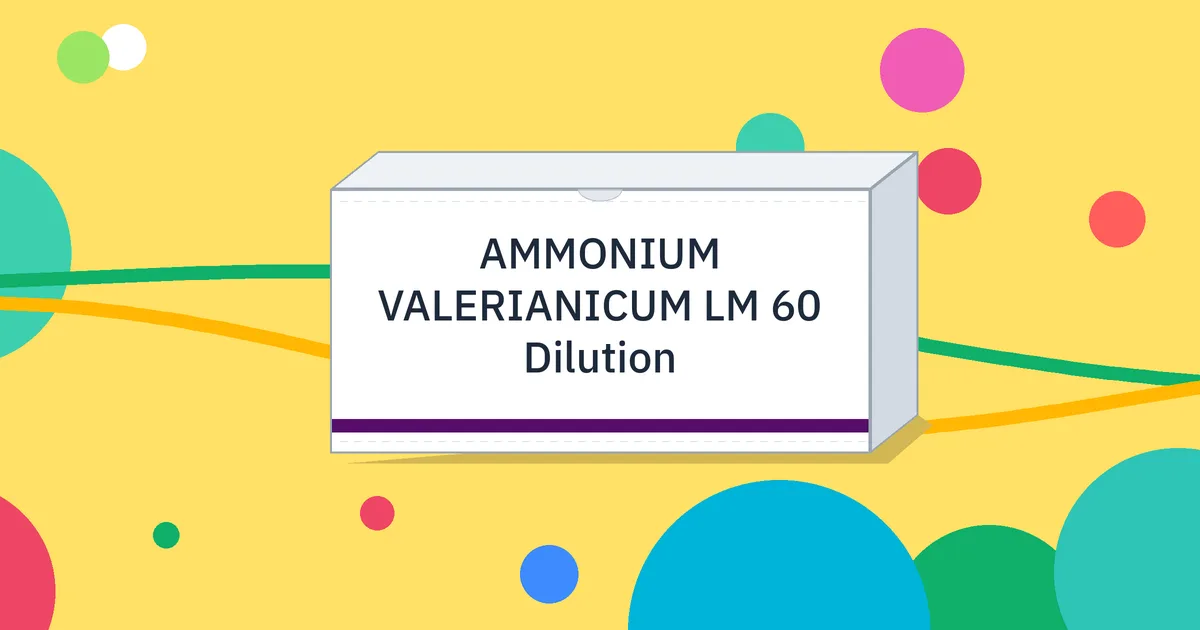 Symbolbild: Packung mit der Aufschrift AMMONIUM VALERIANICUM LM 60 Dilution (PZN 13323940) – Verfügbarkeit und Bezug in Apotheken in Frankfurt am Main