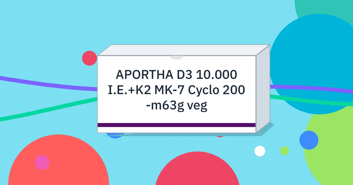 Symbolbild: Packung mit der Aufschrift APORTHA D3 10.000 I.E.+K2 MK-7 Cyclo 200 -m63g veg (PZN 20011520) – Verfügbarkeit und Bezug in Apotheken in Frankfurt am Main
