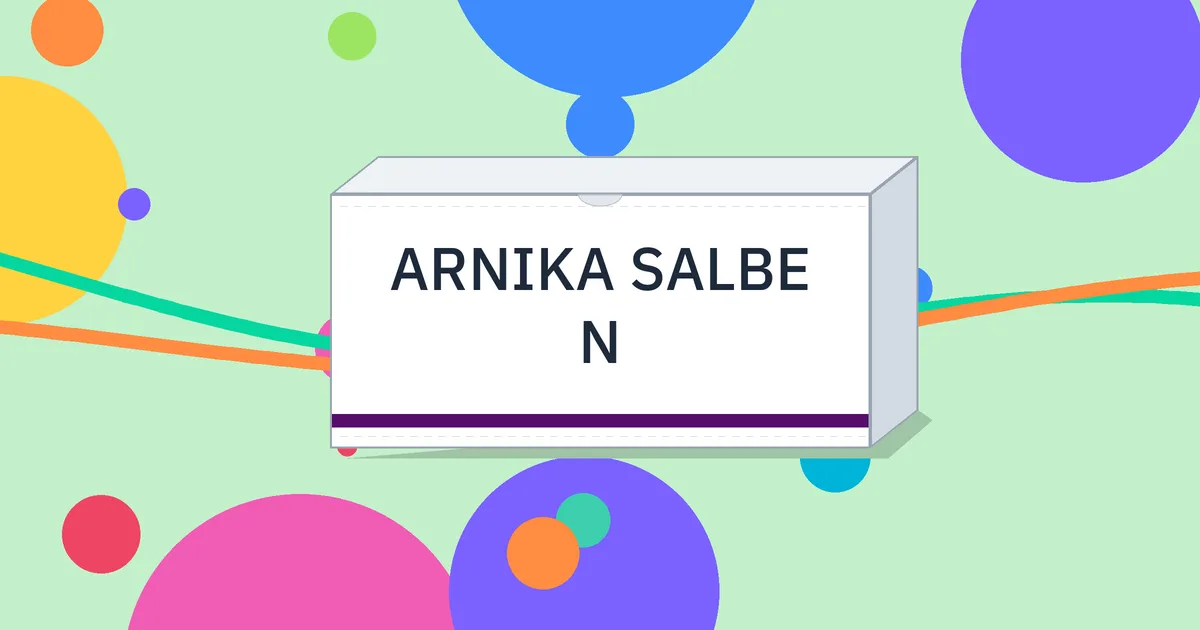Symbolbild: Packung mit der Aufschrift ARNIKA SALBE N (PZN 10973531) – Verfügbarkeit und Bezug in Apotheken in Frankfurt am Main