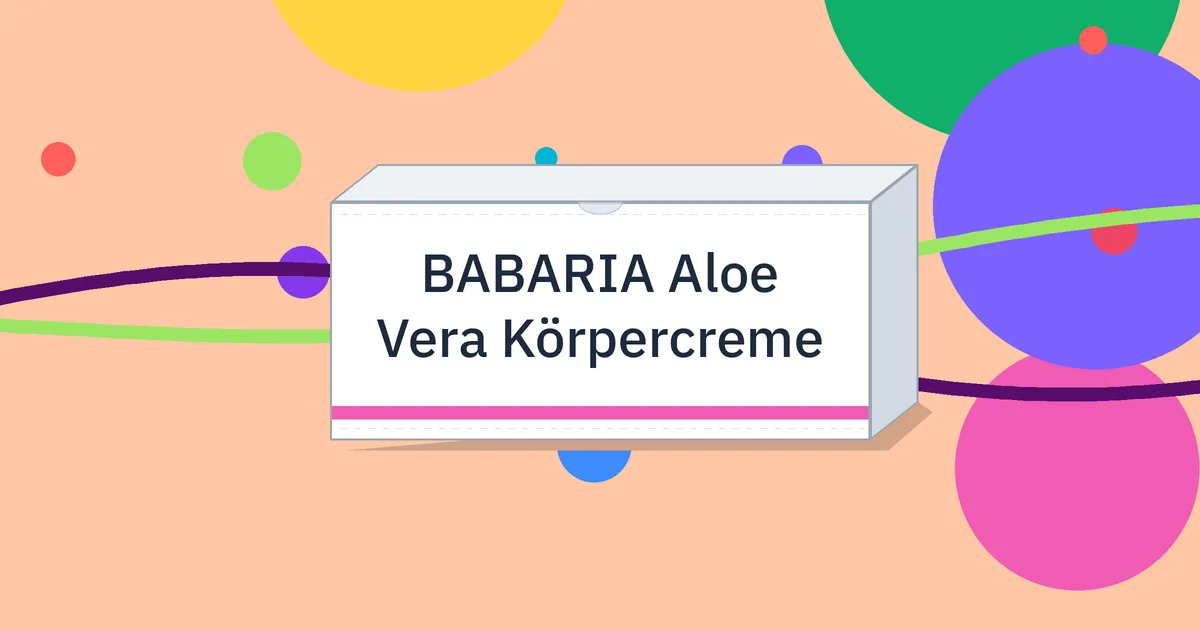Symbolbild: Packung mit der Aufschrift BABARIA Aloe Vera Körpercreme (PZN 17252757) – Verfügbarkeit und Bezug in Apotheken in Frankfurt am Main