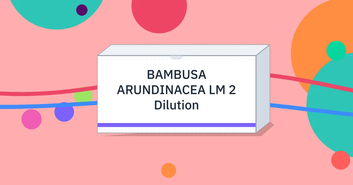 Symbolbild: Packung mit der Aufschrift BAMBUSA ARUNDINACEA LM 2 Dilution (PZN 12787554) – Verfügbarkeit und Bezug in Apotheken in Frankfurt am Main