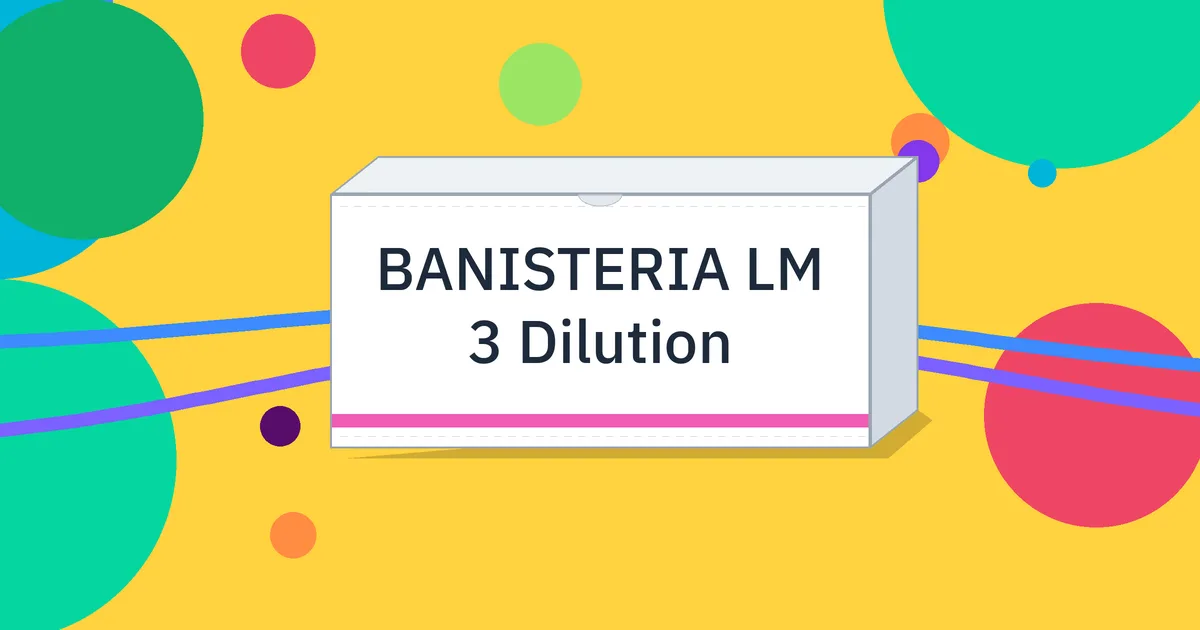 Symbolbild: Packung mit der Aufschrift BANISTERIA LM 3 Dilution (PZN 13375457) – Verfügbarkeit und Bezug in Apotheken in Frankfurt am Main